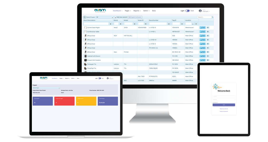 Welcome to OVAM – One Vision Asset Manager